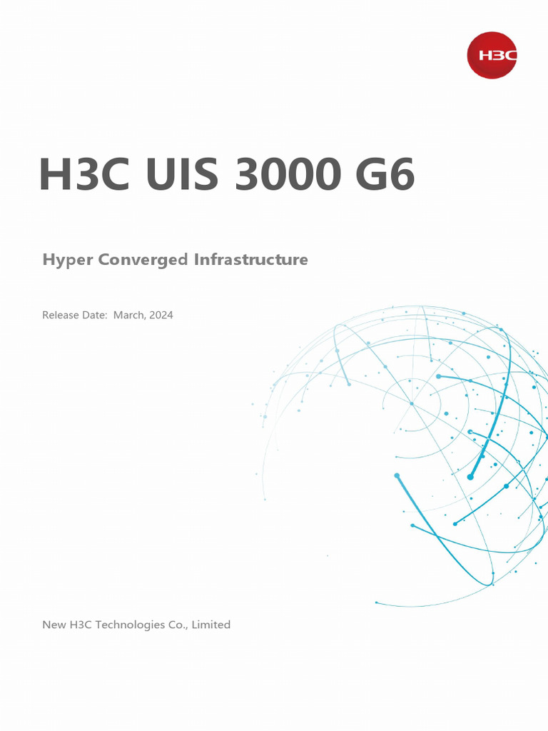 H3C UIS 3000 G6 Hyper Converged Infrastructure Datasheet | PDF | Cloud Computing | Virtualization