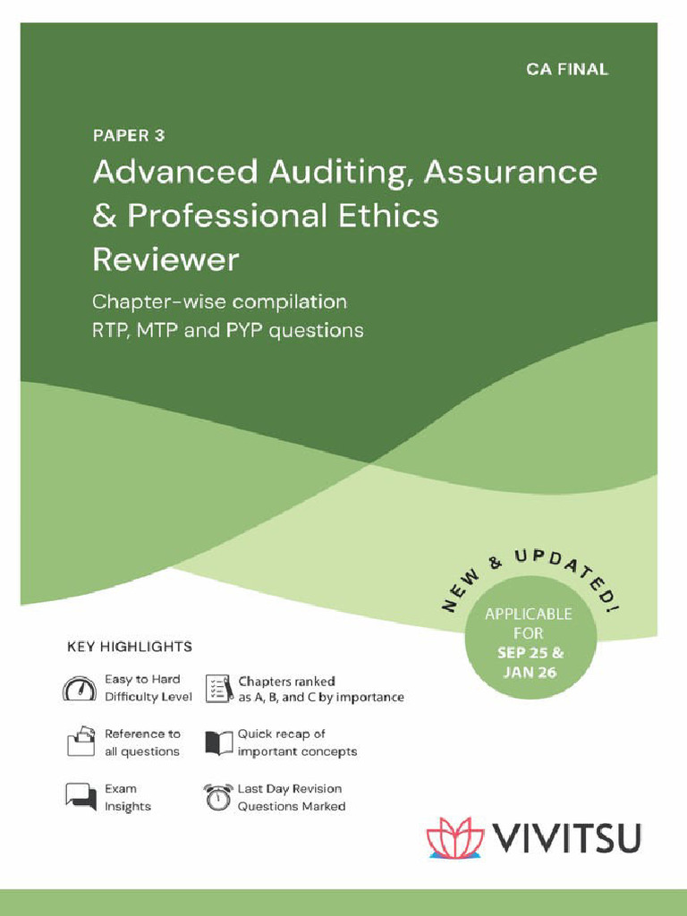 Advanced Audit Reviewer Sample | PDF | Auditor's Report | Audit