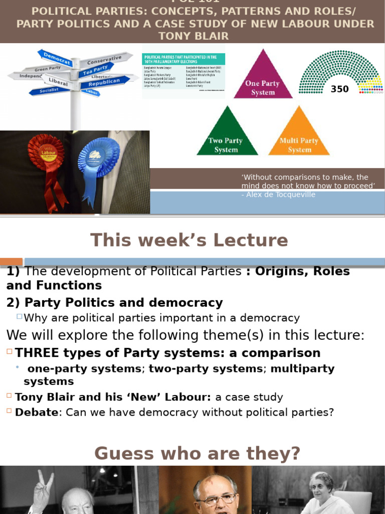 Political Parties: Roles and Systems | PDF | Political Parties | Labour ...