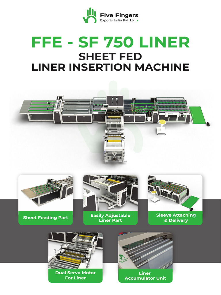 FFE SF 750 Sheet Fed Liner Machine | PDF | Manufactured Goods ...