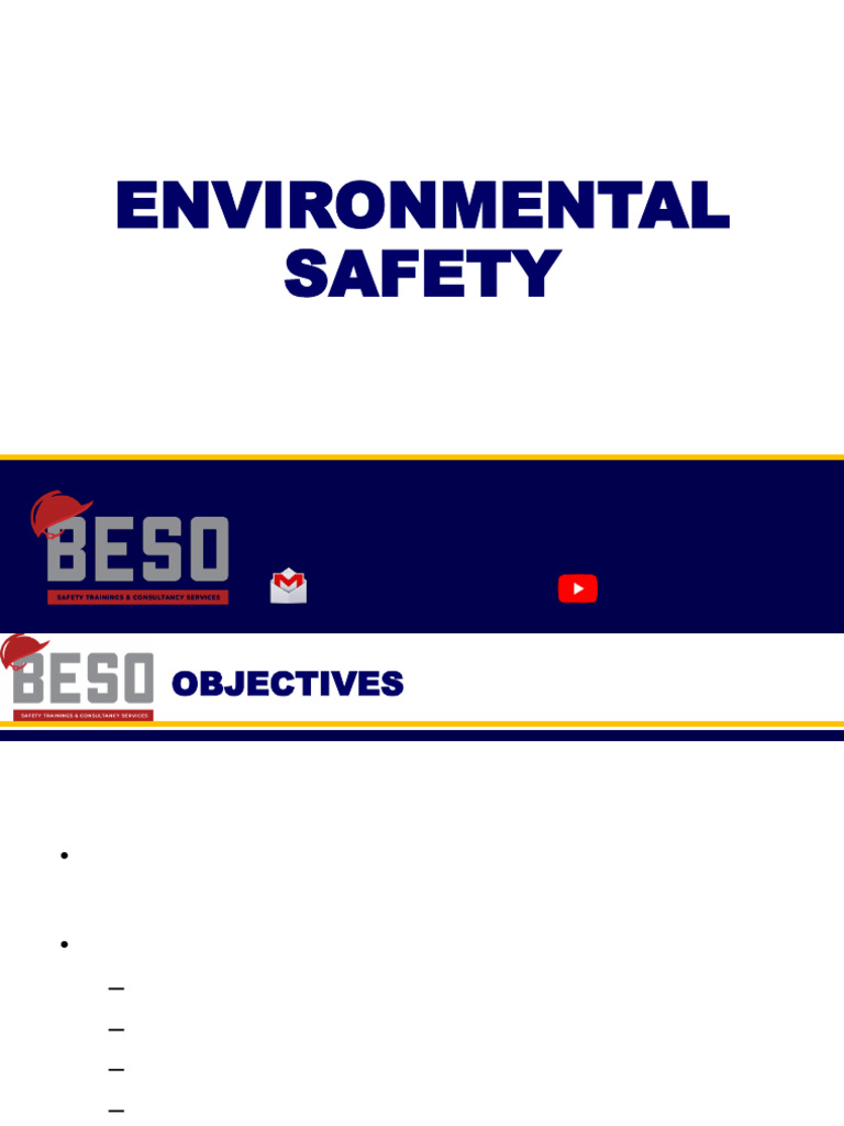 Environmental Safety Training Overview | PDF | Occupational Hygiene ...