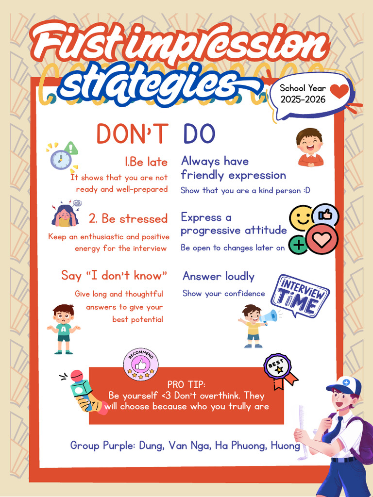 First Impression Strategies for Interviews | PDF