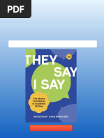They Say I Say | PDF
