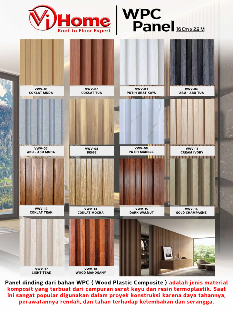 WPC Panel Catalog 1 Halaman | PDF