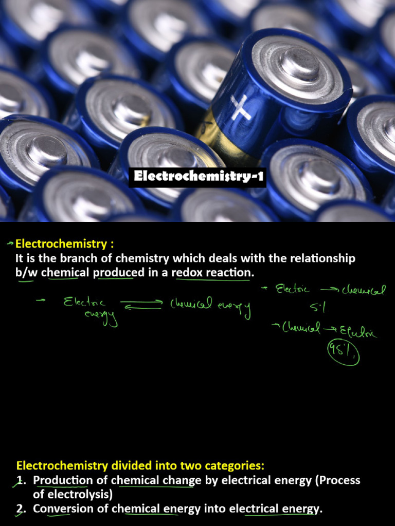 Electrochemistry 1 | PDF