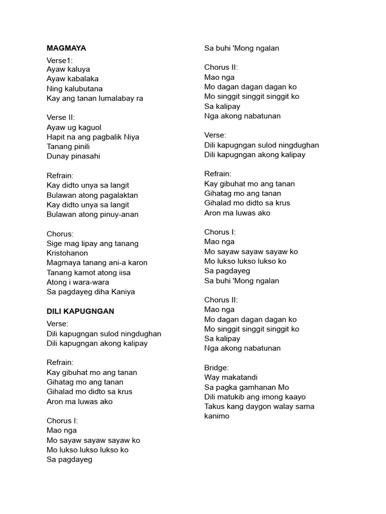 Lyrics 001 | PDF