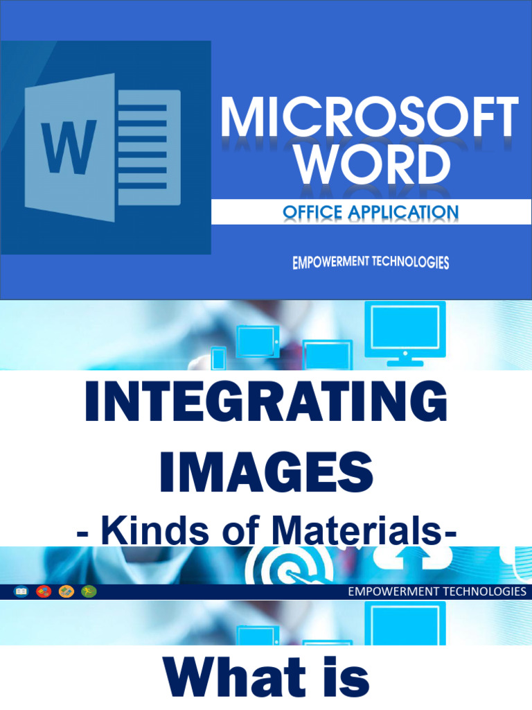 ETECH MS Word Intergrating Images Image File Formats and Text Wrapping ...