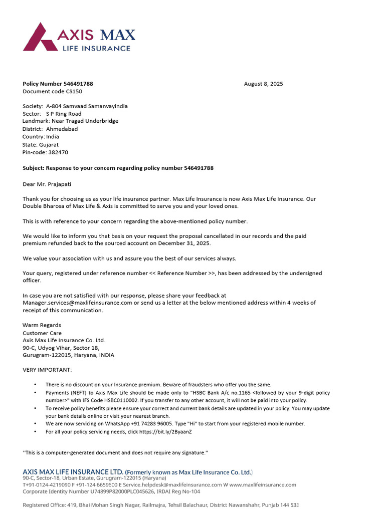 Rejection Letter | PDF