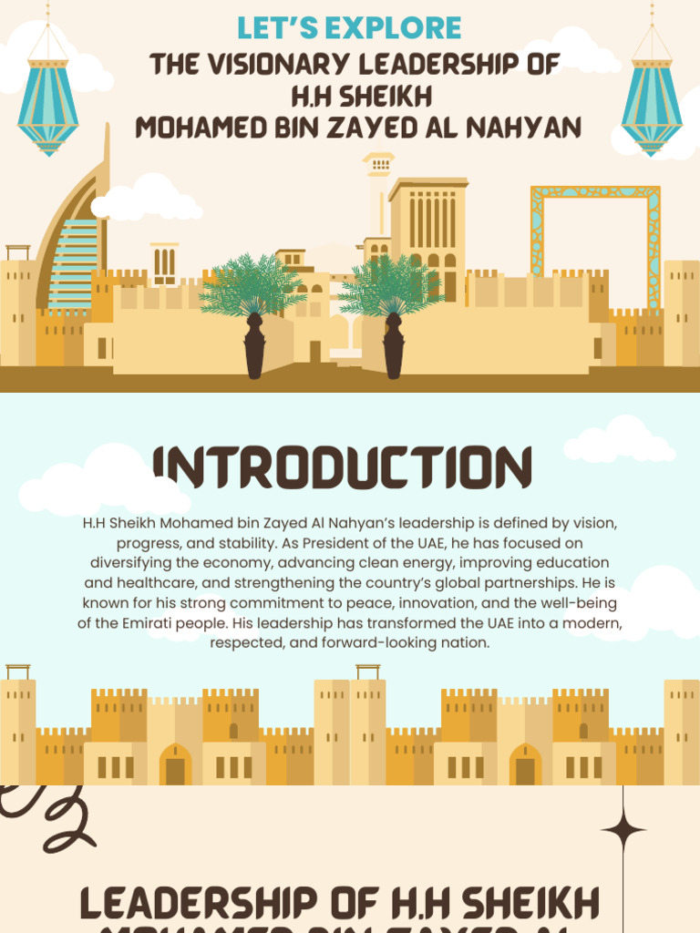Presentation The Visionary Leadership of Sheikh Mohamed Bin Zayed Al ...