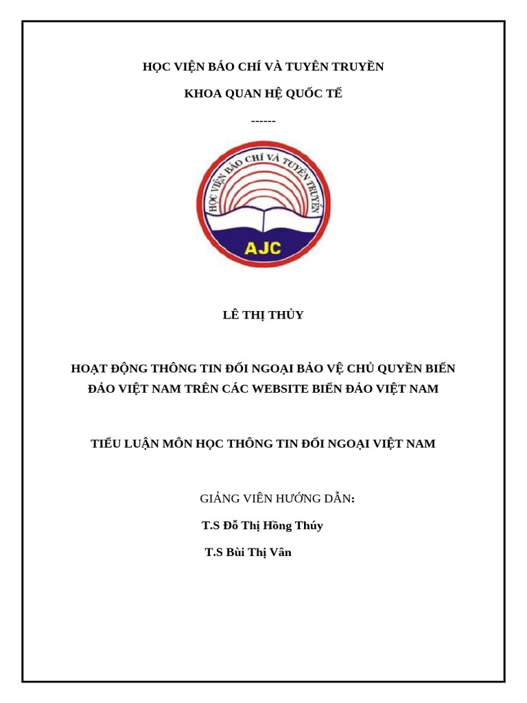 Bìa Báo Cáo TTDN | PDF