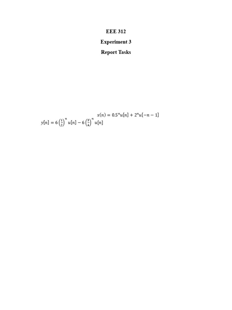Exp3 Report Tasks | PDF