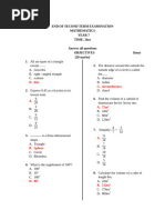 Year 6 Maths Achievement Test Paper | PDF | Pie Chart | Mathematics