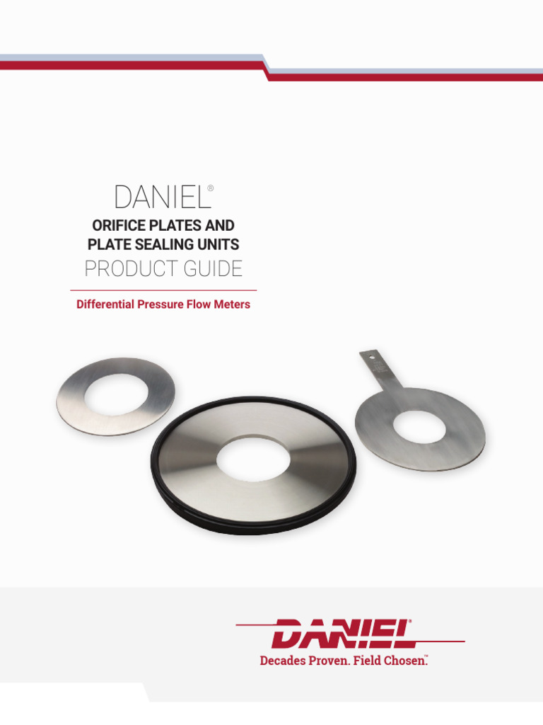 Daniel Orifice Plates Overview | PDF | Pipe (Fluid Conveyance ...