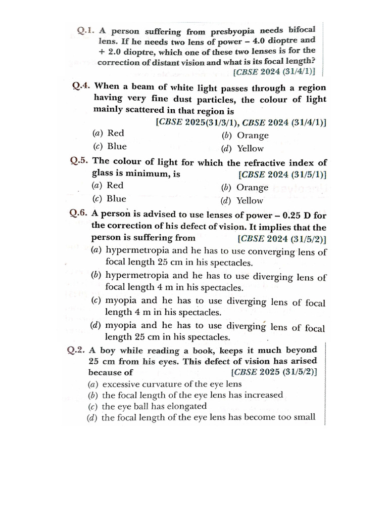 CH-10 CBQ Class 10 | PDF