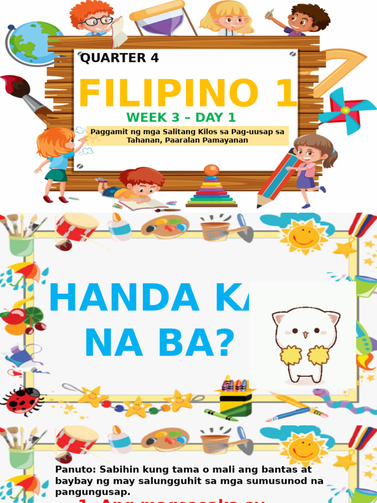 Q4-Week 3 - Filipino | PDF