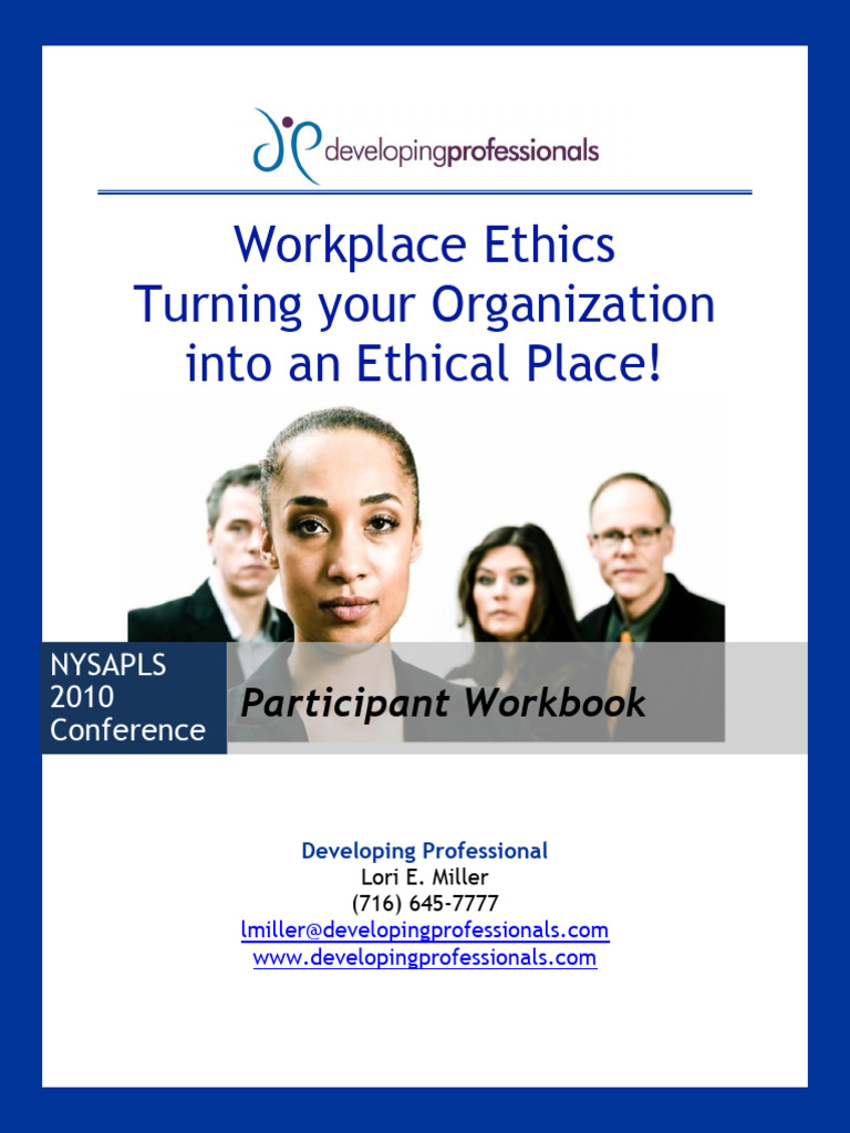Workplace Ethics: A Participant Guide | PDF | Social Psychology
