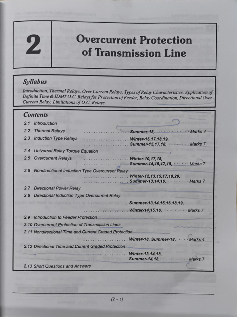 Overcurrent Protection of TL. | PDF