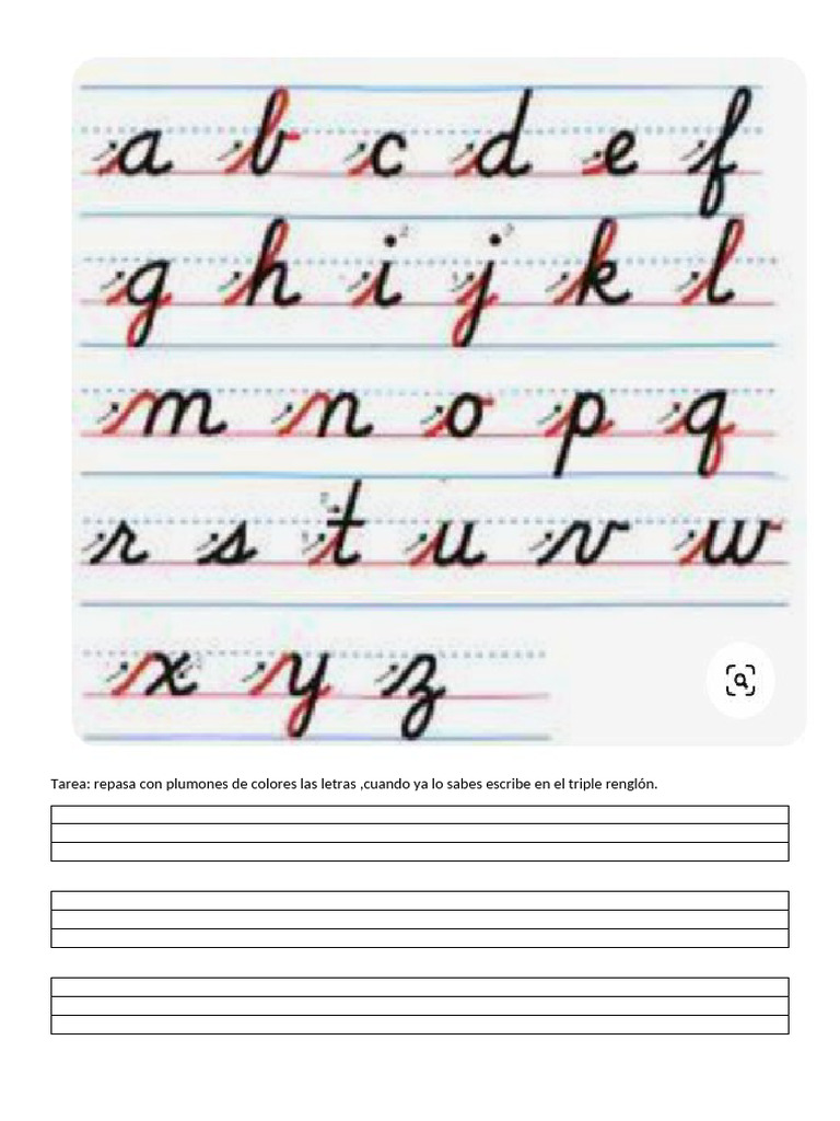 Trazo Correcto Del Abecedario | PDF