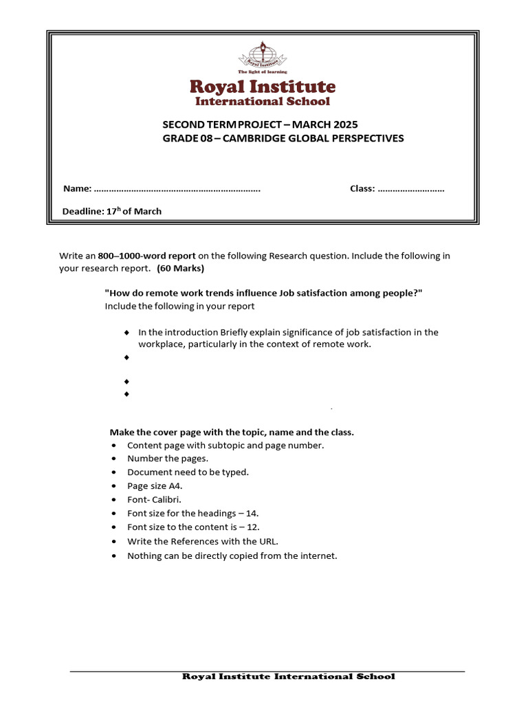 RI QP GP Grade 8 Cambridge TT2 3022025 VF | PDF