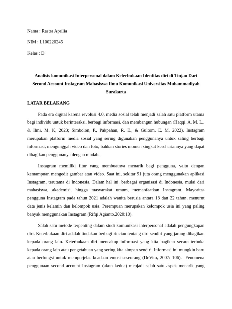 Latar Belakang Tata | PDF