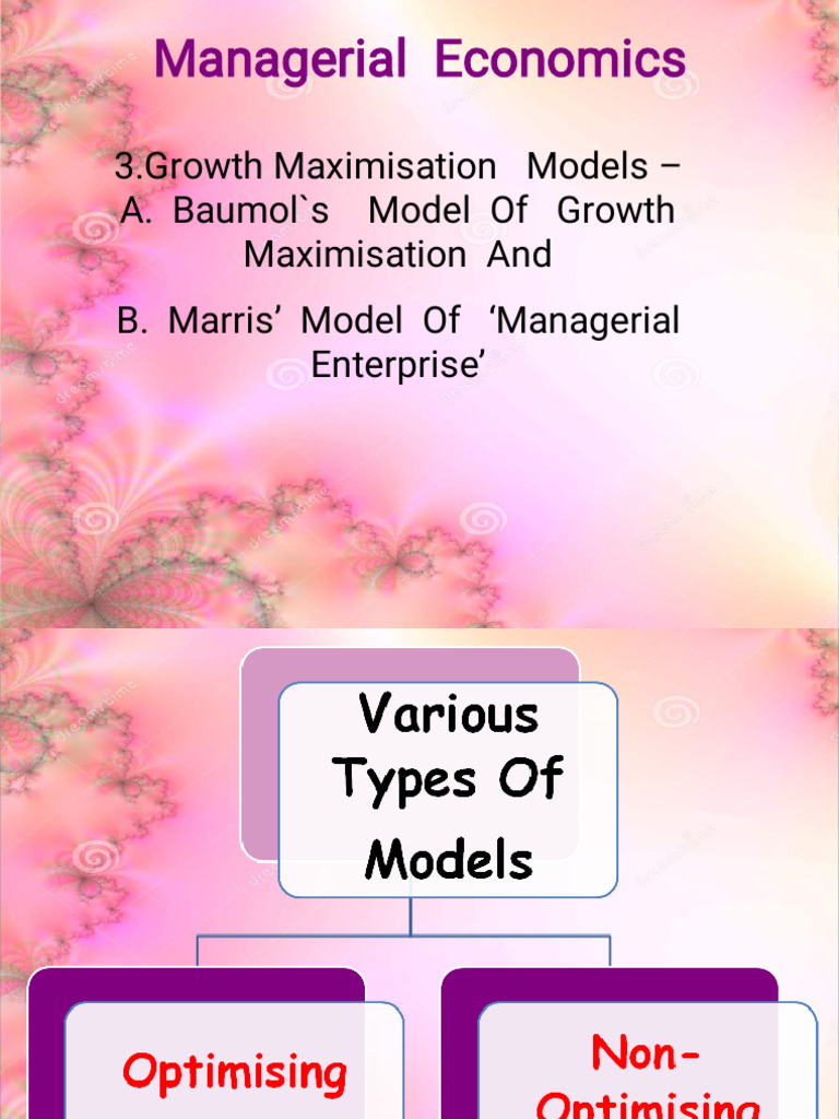 Marris Growth Maximization Model | PDF