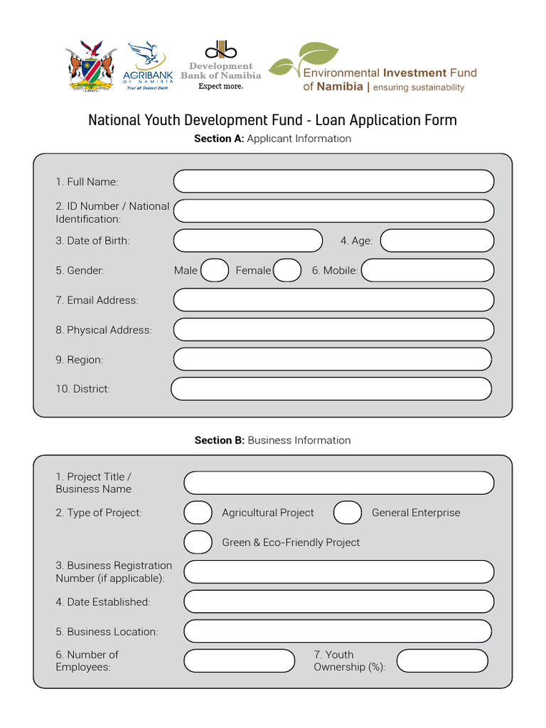 National Youth Development Fund Application | PDF