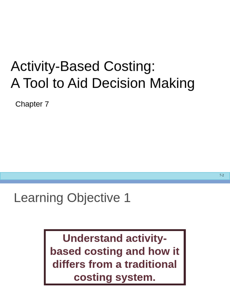 Chapter 07 Activity Based Costing | PDF | Cost Of Goods Sold | Business ...