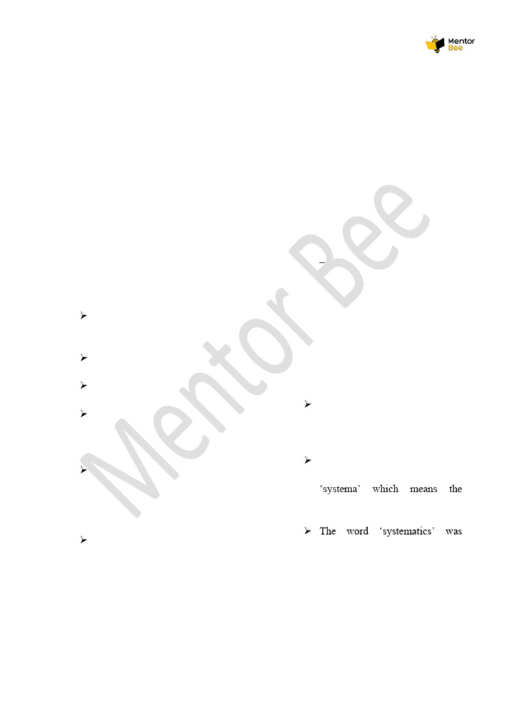 Chap 1 The Livng World Note Word Final | PDF | Taxonomy (Biology) | Species