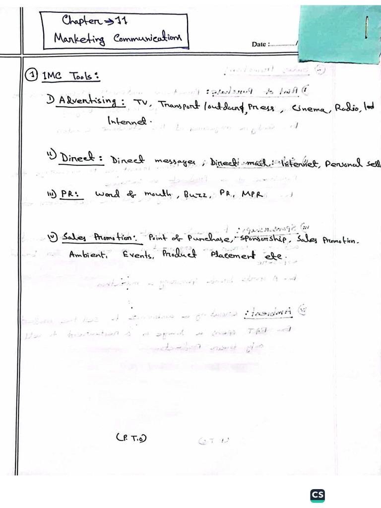 MKT460 Ch11 (F) | PDF