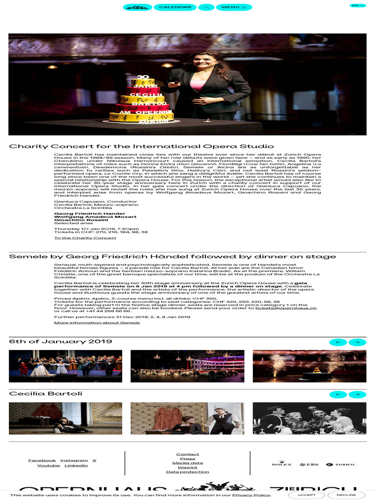 Cecilia Bartoli - Extra - Opernhaus Zürich | PDF | Opera | Vocal Musical Compositions