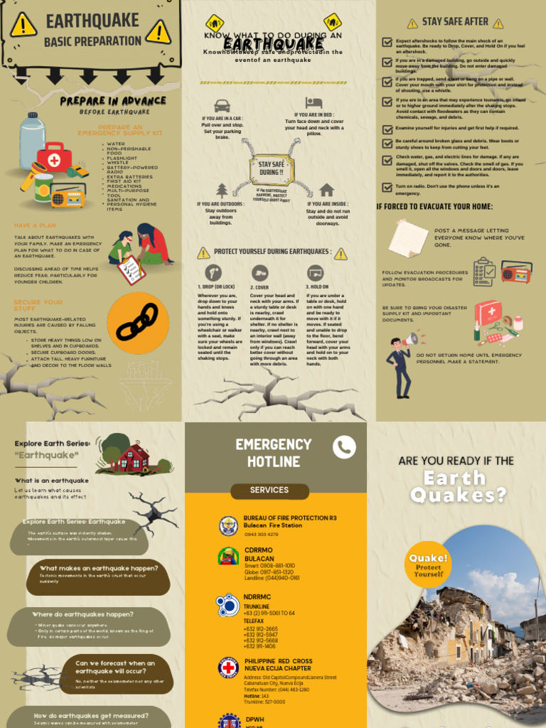 Earthquake Preparedness Guide | PDF | Earthquakes | Seismology