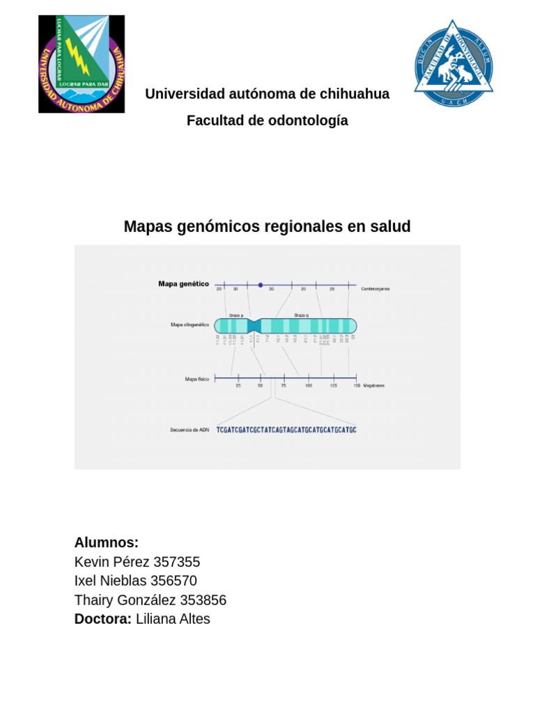 Mapas Genómicos en Salud y Odontología | PDF | Alelo | Secuencia ADN