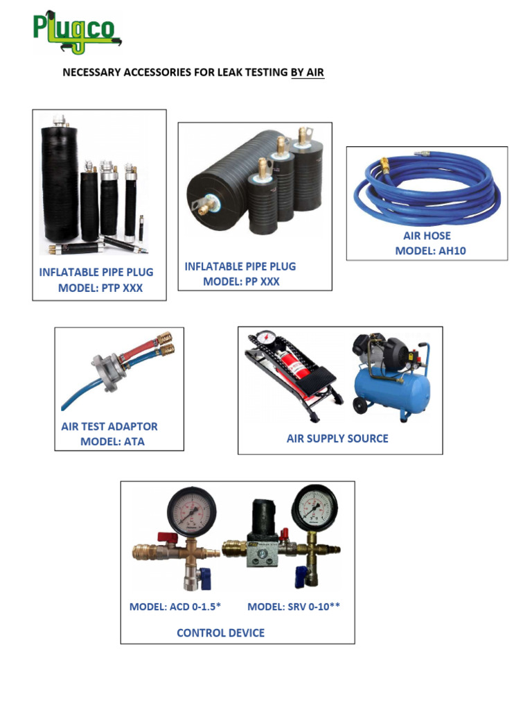 Necessary Accessories For Leak Testing by Air | PDF