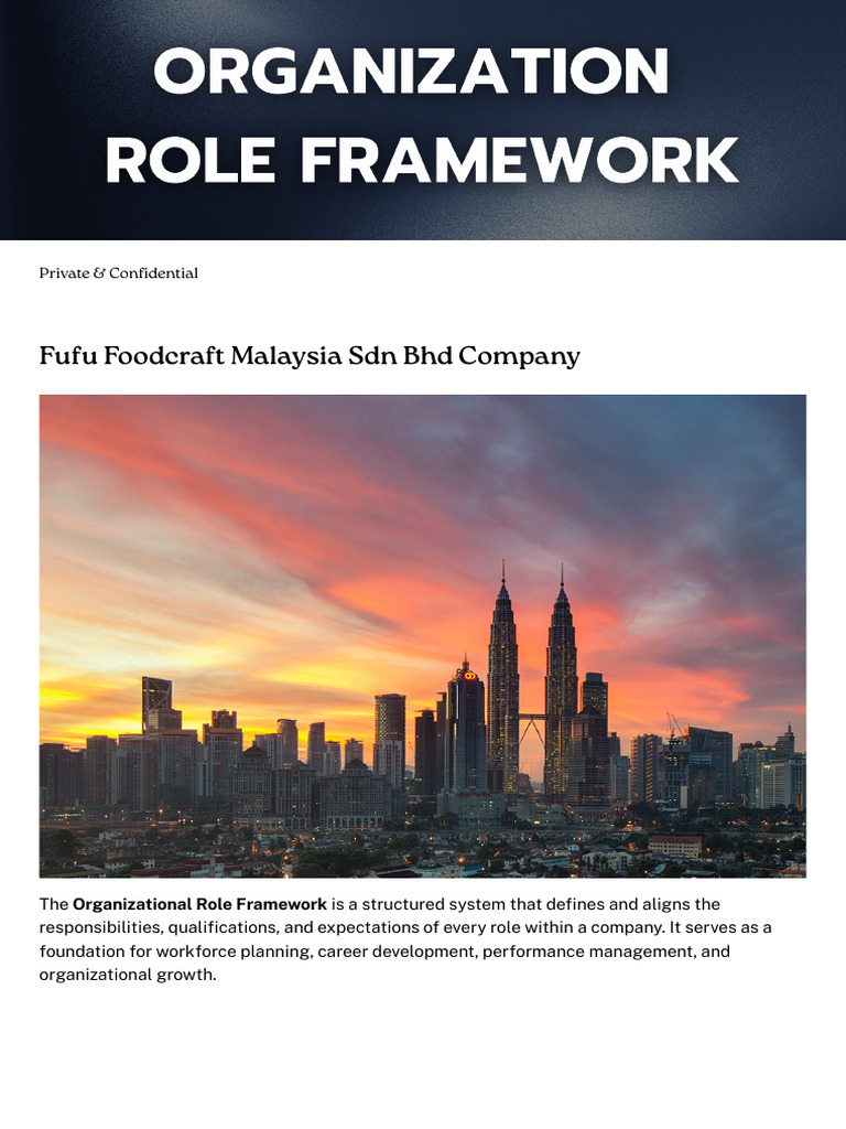 Organizational Role Framework Guide | PDF