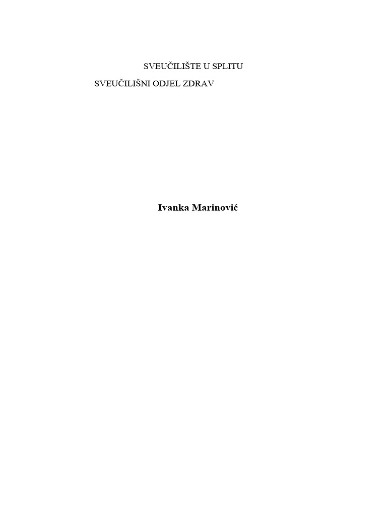 Uvod U Fizioterapiju - Nastavni Materijal | PDF