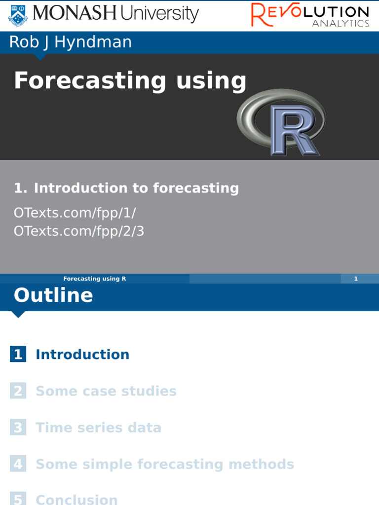 Forecasting Using Pdf Room Pdf Forecasting Time Series