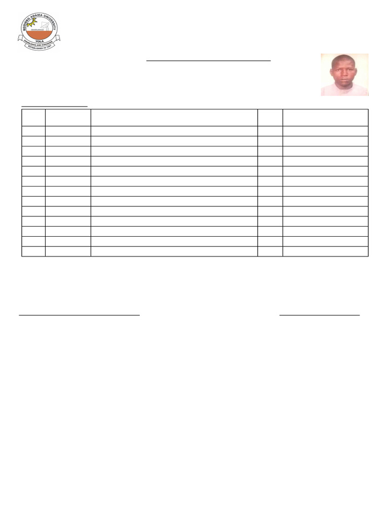 Course Form - Second Semester, 2019 - 2020 | PDF