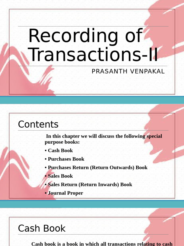 Recording Cash and Purchase Transactions | PDF | Expense | Cash