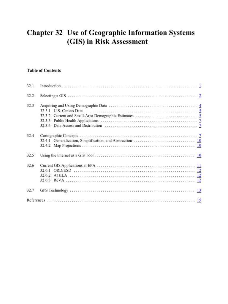 GIS Applications in Risk Assessment | PDF | Geographic Information ...