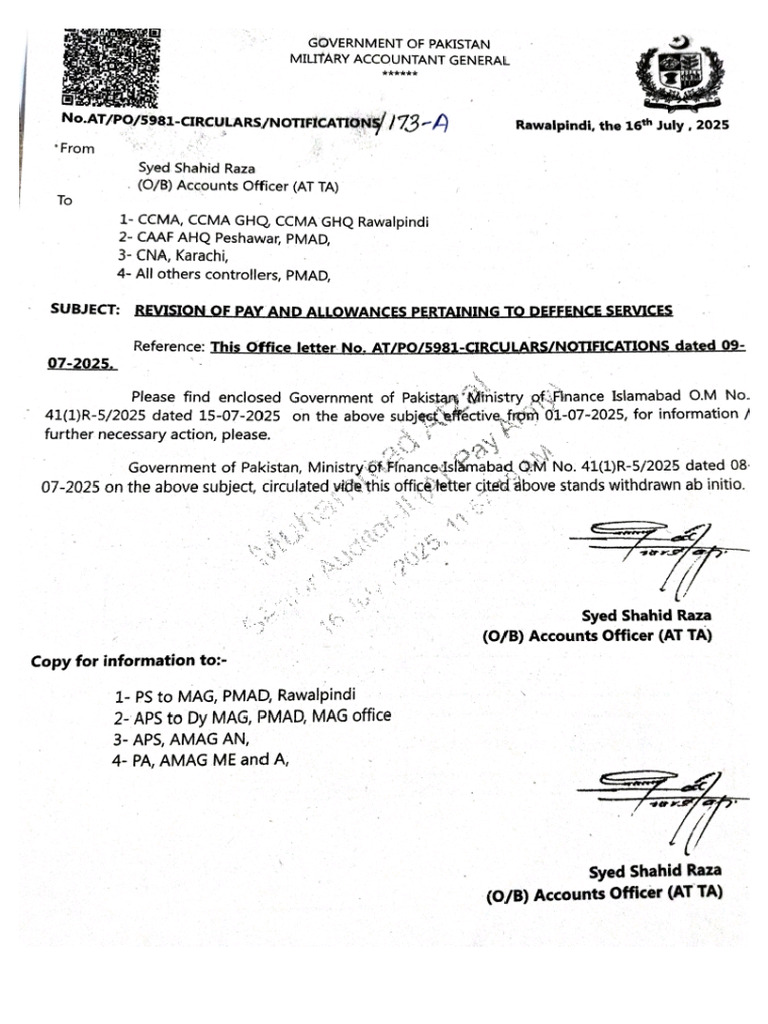 Revision of Pay and Allowances | PDF