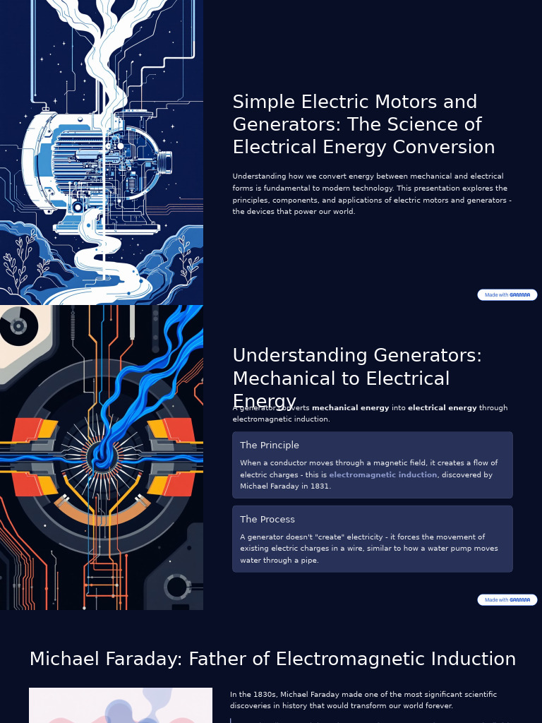 Simple Electric Motors and Generators The Science of Electrical Energy ...
