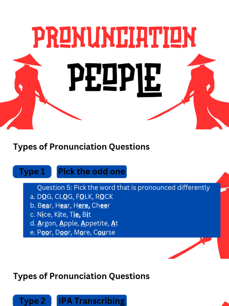Pronunciation People | PDF