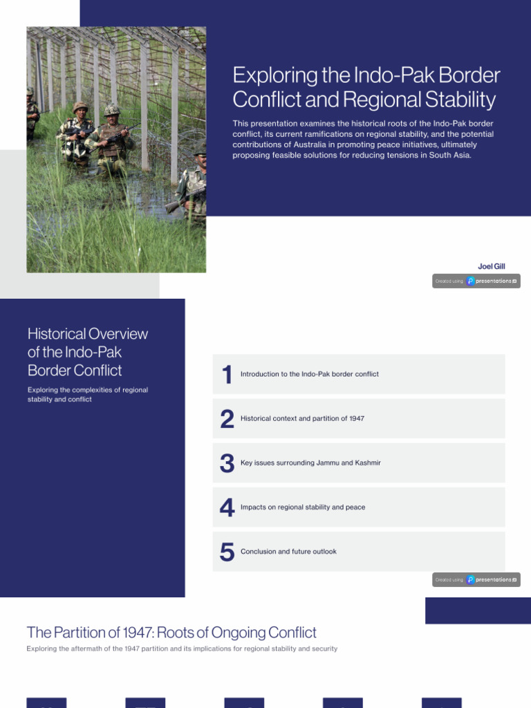 Impact of Indo-Pak Border Conflict | PDF