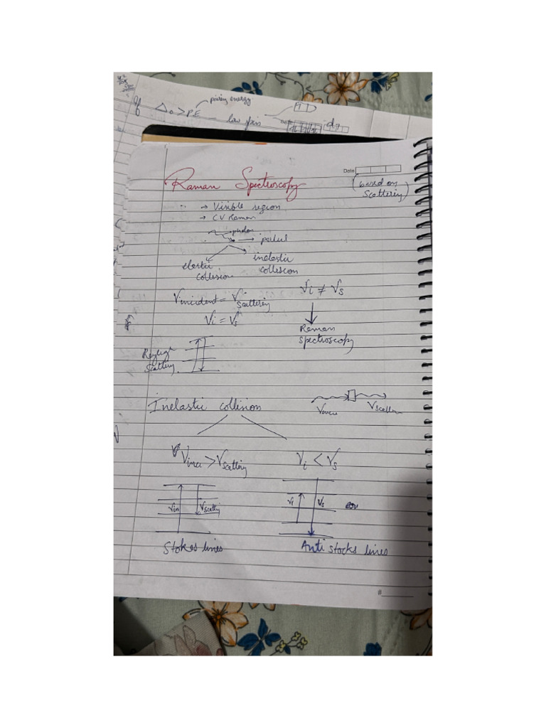 Raman Spectroscopy Notes by Anupama Devyal | PDF
