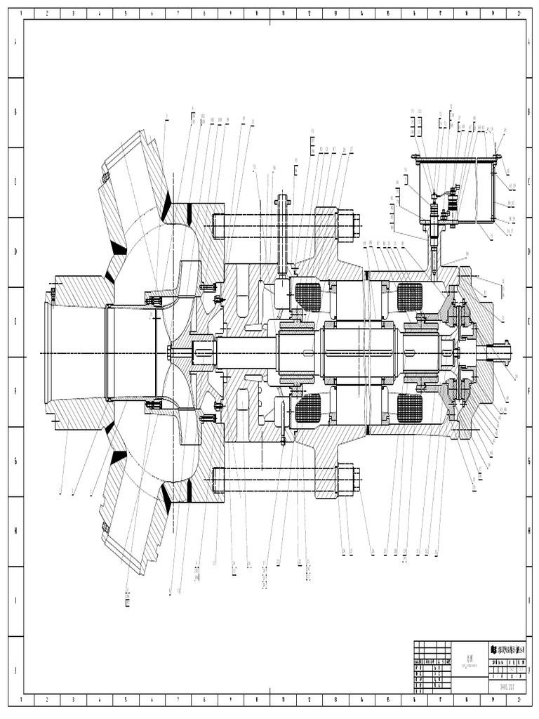 Overall Drawing of Circulating Pump | PDF