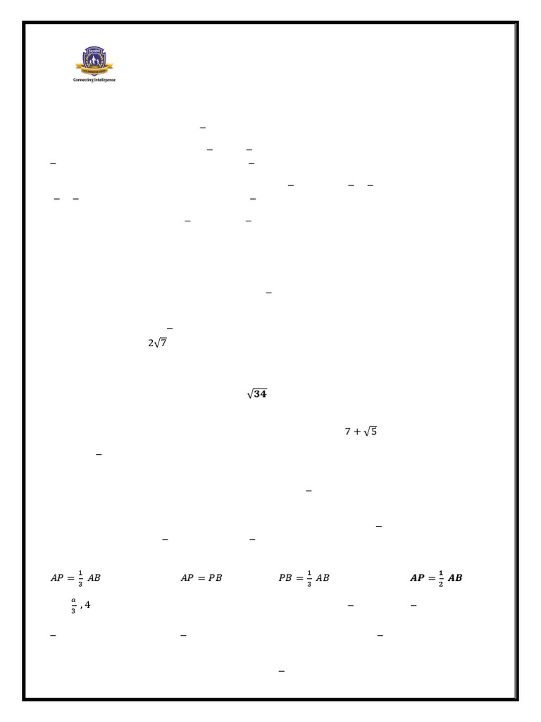 Class 10 Math Worksheet Ch.7. Coordinate Geometry | PDF | Triangle | Euclidean Geometry