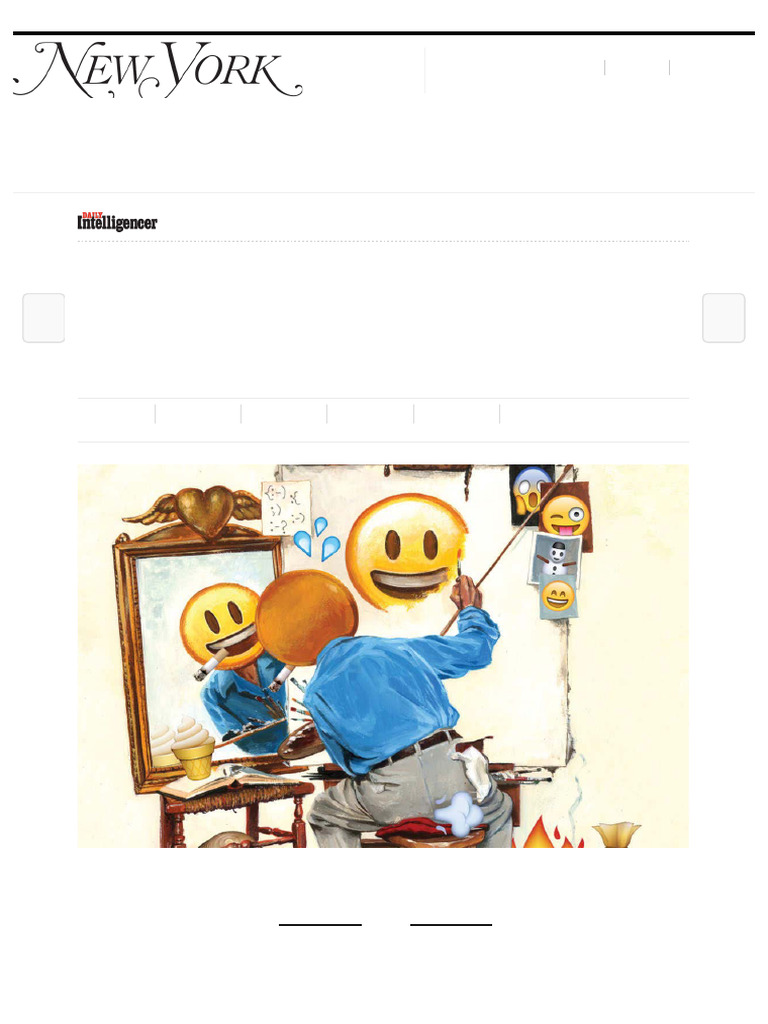 The Rapid Evolution of Emoji, A Wordless Tongue - NYMag | PDF