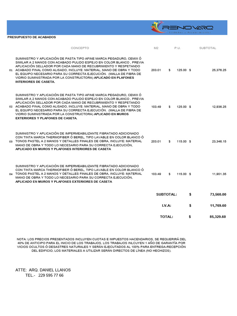 Ppto Caseta de Vigilancia Serena - 114846 | PDF
