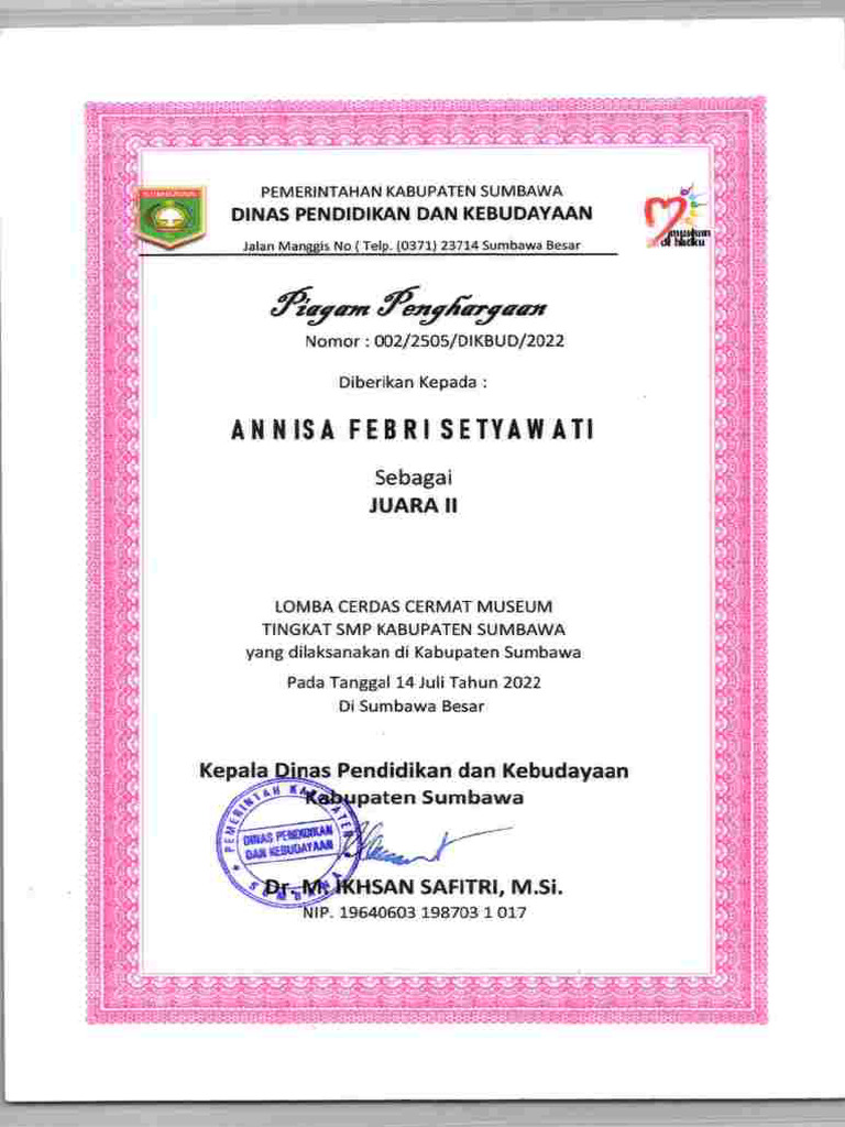 Piagam Upload | PDF