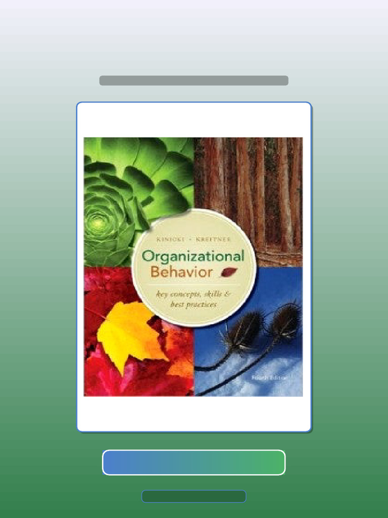 Organizational Behavior 4th Edition Angelo Kinicki eBook and TestBank ...